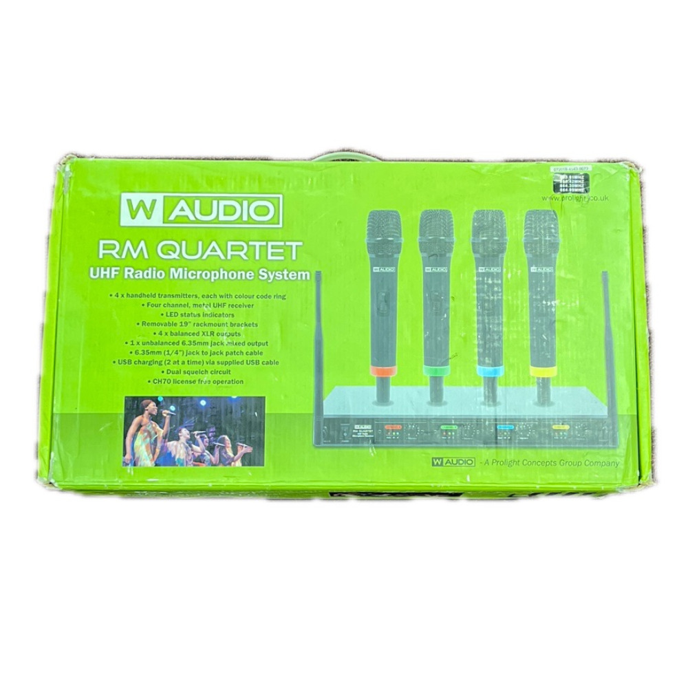 W Audio *W Audio RM Quartet Quad Handheld Wireless Mic System - Own4Less